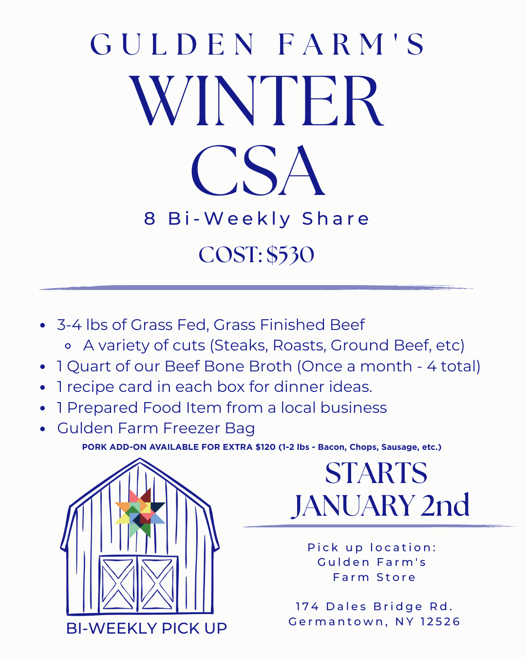 Winter CSA | Gulden Farm